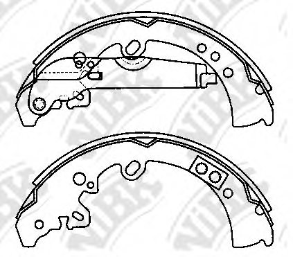 044950K070,TOYOT 04495-0K070 Brake Shoe Set for TOYOT