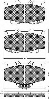0446560030,TOYOT 04465-60030 Brake Pad Set, disc brake for TOYOT