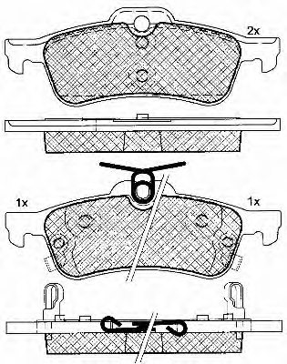 044660D010,TOYOT 04466-0D010 Brake Pad Set, disc brake for TOYOT