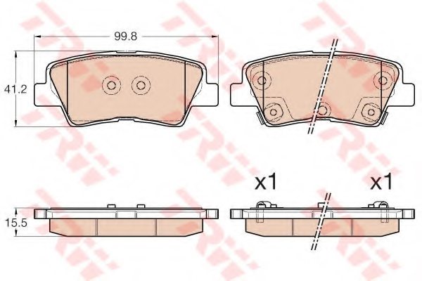 583022VA30,HYUNDAI 583022VA30 Brake Pad Set, disc brake for HYUNDAI