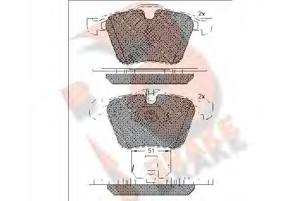 C2Z14096,JAGUA C2Z14096 Brake Pad Set, disc brake for JAGUA