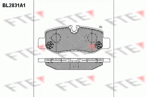 4474200120,MERCE 4474200120 Brake Pad Set, disc brake for MERCE