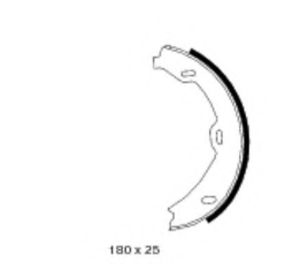 2204200520,MERCE 220 420 05 20 Brake Shoe Set, parking brake for MERCE