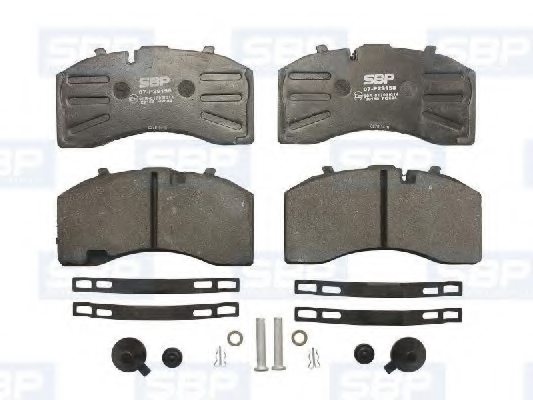 3057008500,SAF 3057008500 Brake Pad Set, disc brake for SAF