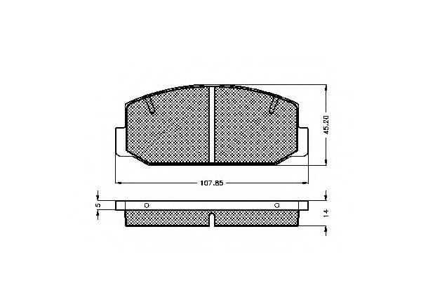 0446514220,TOYOT 04465-14220 Brake Pad Set, disc brake for TOYOT