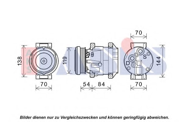 96409087,CHEVR 96409087 Compressor, air conditioning for CHEVR